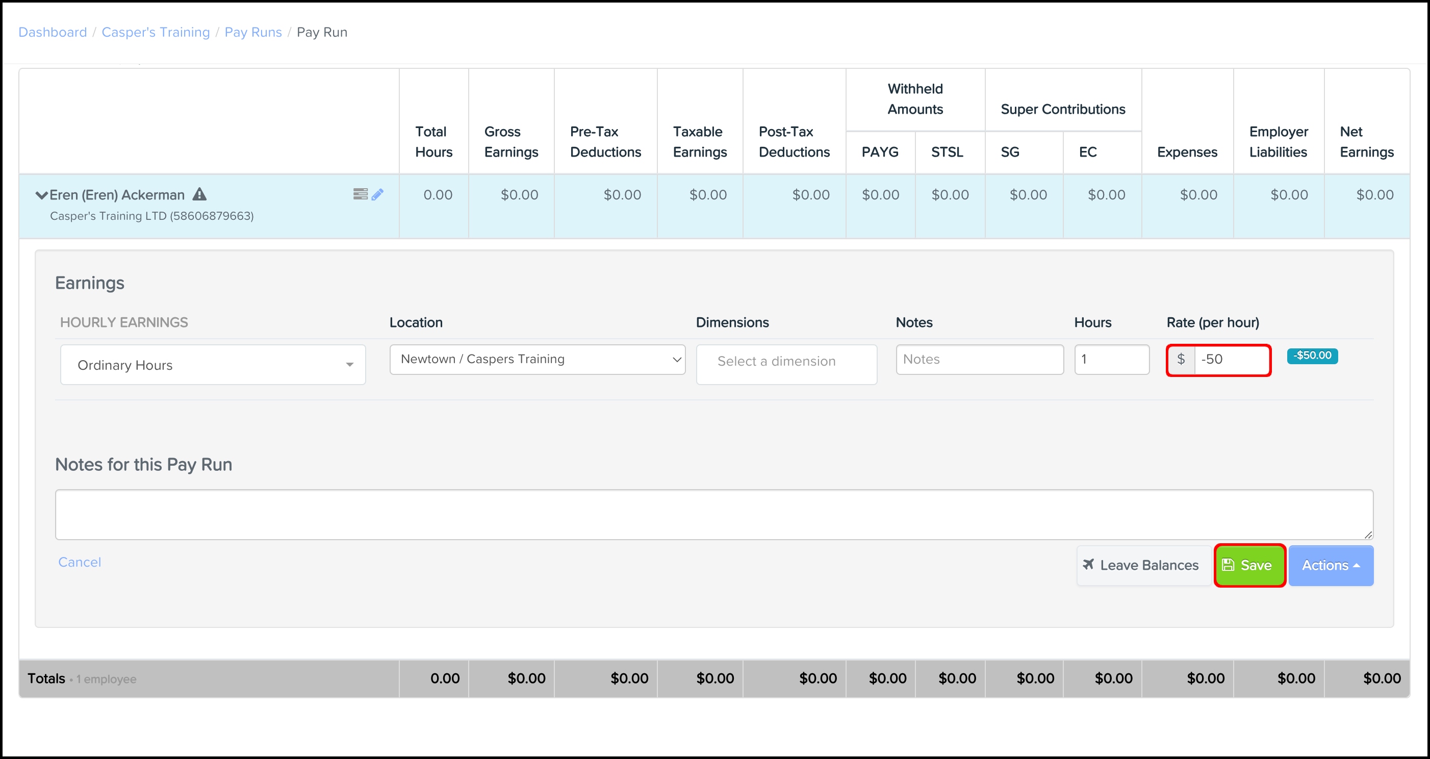 How do I reverse wages or overpayments? – Your Payroll (AU)