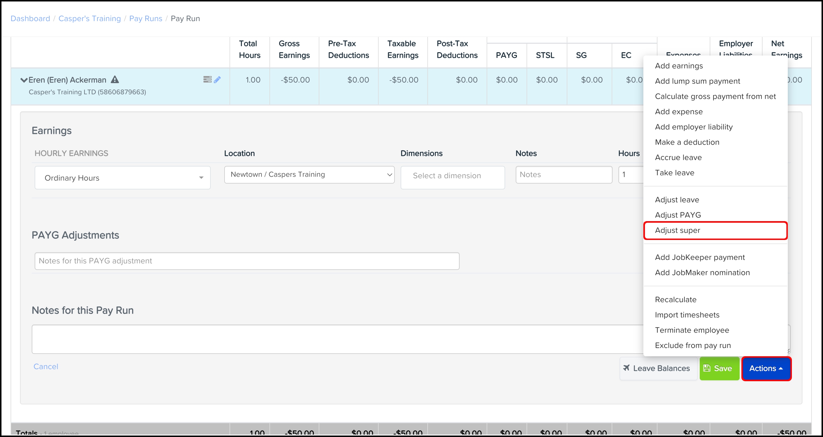 How do I reverse wages or overpayments? – Your Payroll (AU)