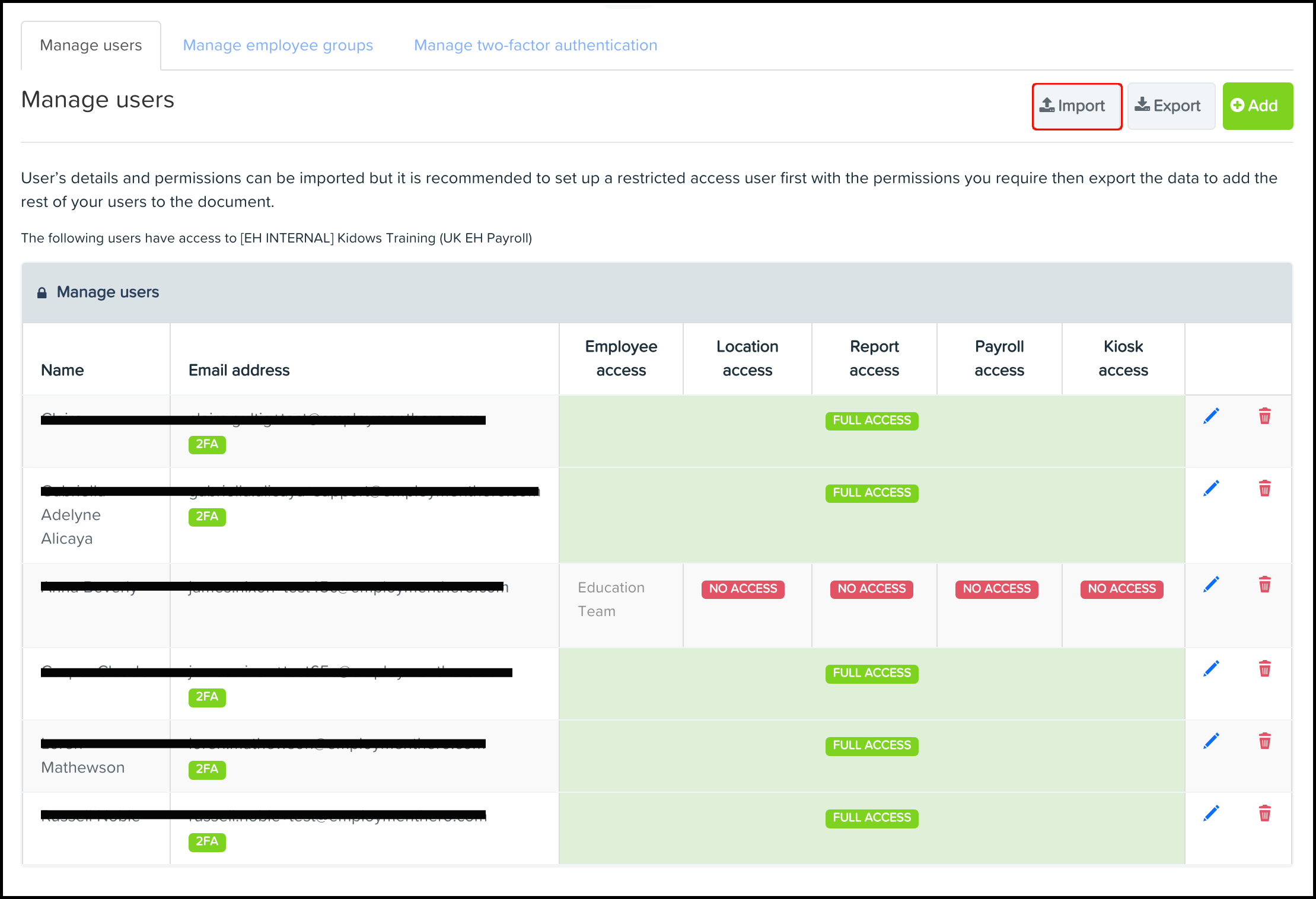Import your managed users data – Your Payroll (UK)