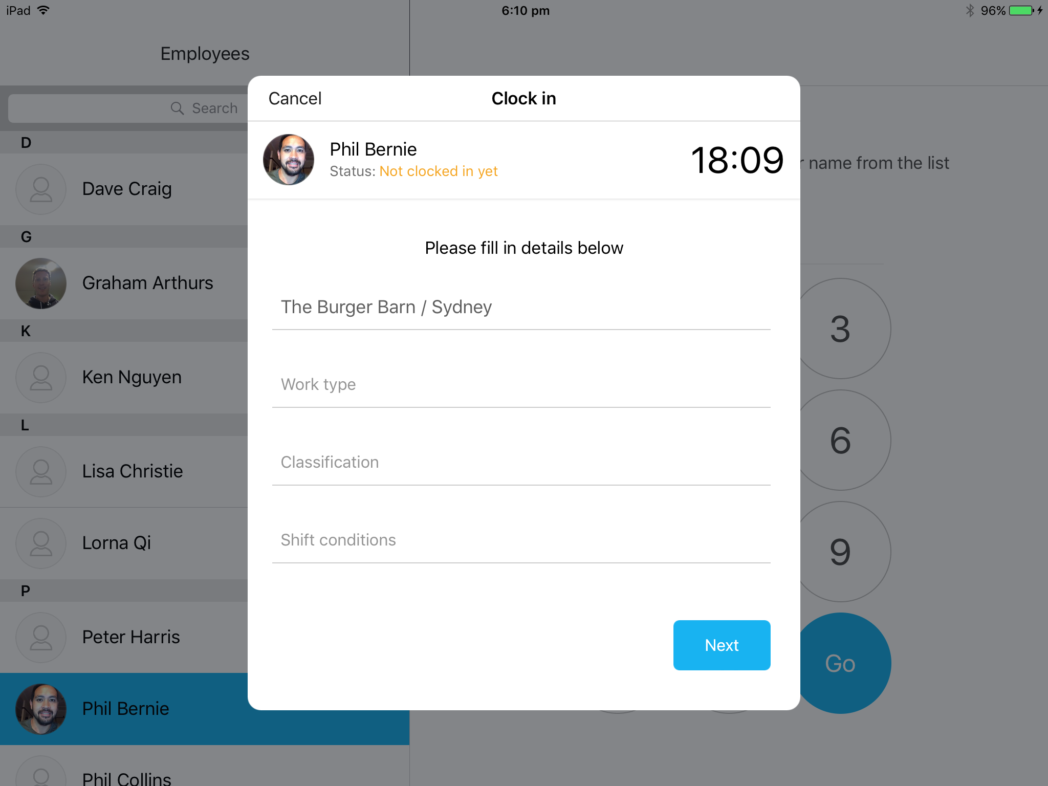 Recording Shift Events with Clock Me In – Your Payroll (UK)