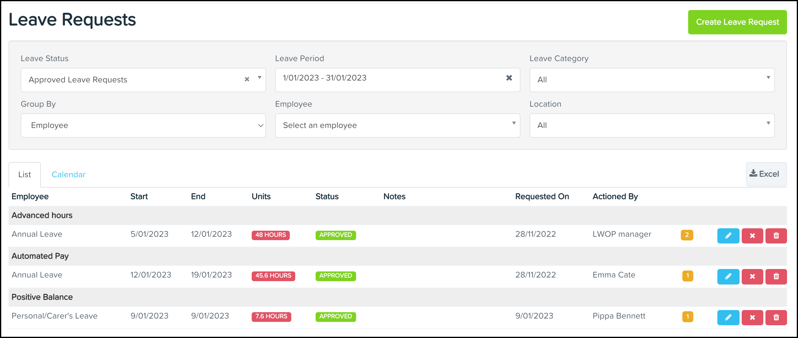 Creating Leave Requests on Behalf of an Employee – Your Payroll (MY)