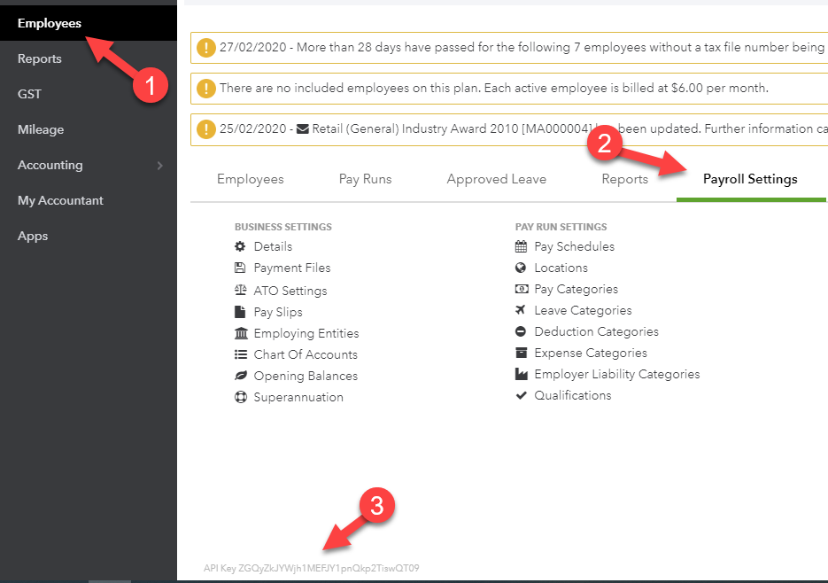 Accessing your Payroll API Key – Your Payroll (SG)