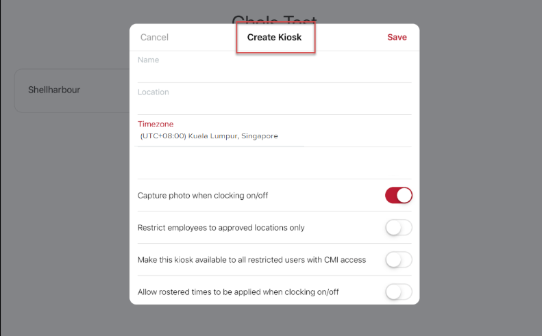 Setting up a New Kiosk in Clock Me In – Your Payroll (SG)