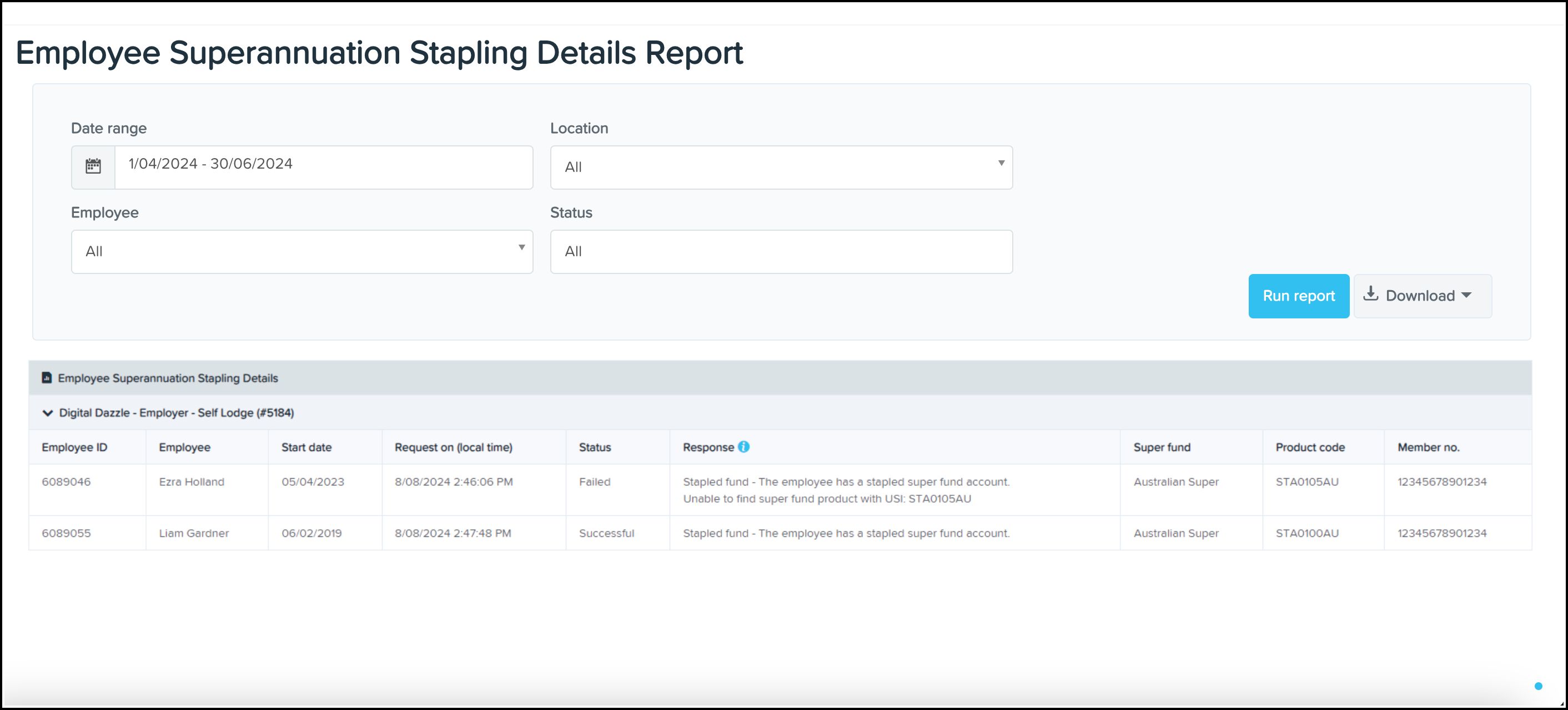 How do I run a Super Stapling report? – Your Payroll (AU)