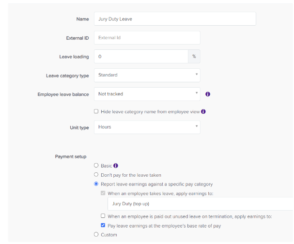 Set up jury duty leave – Your Payroll (AU)