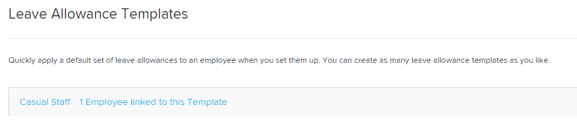 Leave Allowance Templates – Your Payroll (UK)
