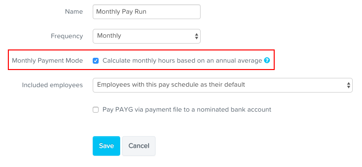 Pay Schedules - Set Up – Your Payroll (AU)