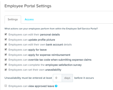 Employee Portal Settings – Your Payroll (UK)