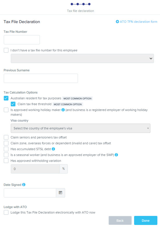 Adding an Employee – Your Payroll (AU)