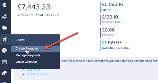 Leave - Entering Leave Taken – Your Payroll (UK)