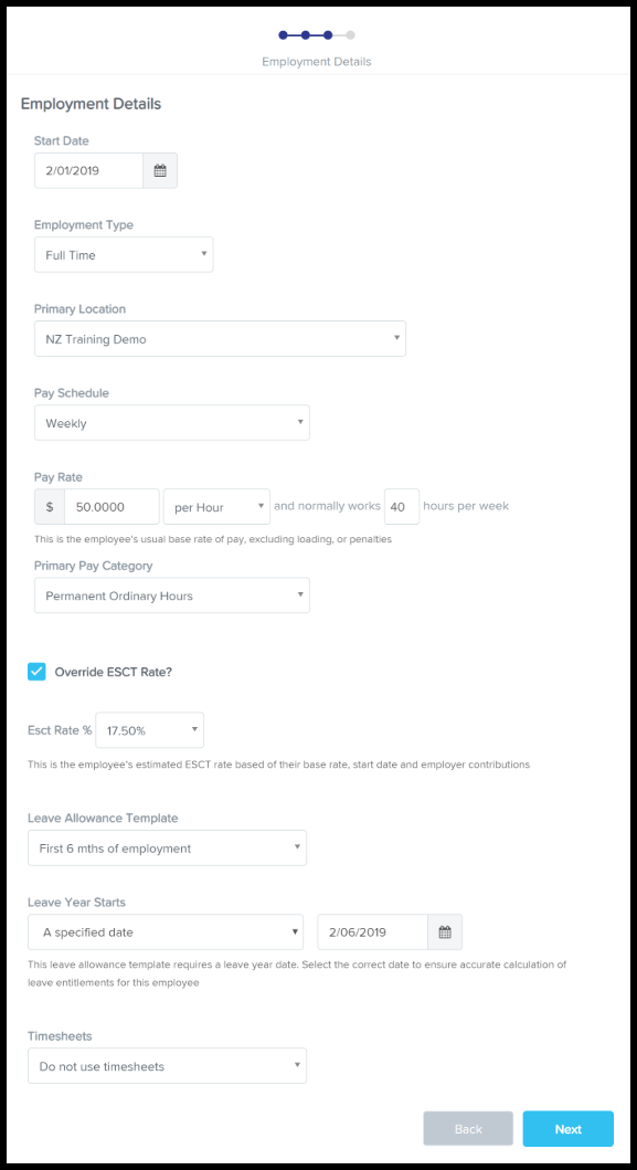 Adding an Employee – Your Payroll (NZ)