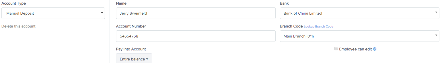 Manage Employee Bank Accounts – Your Payroll (SG)