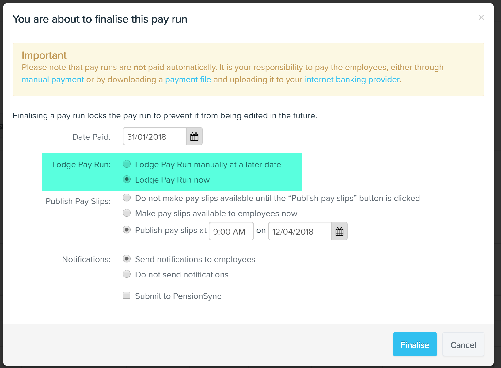 Resubmitting an FPS in bulk (all employees in a pay run) – Your Payroll ...