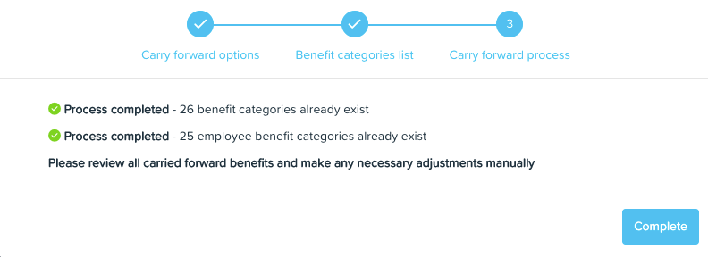 Carry Forward Wizard – Your Payroll (UK)