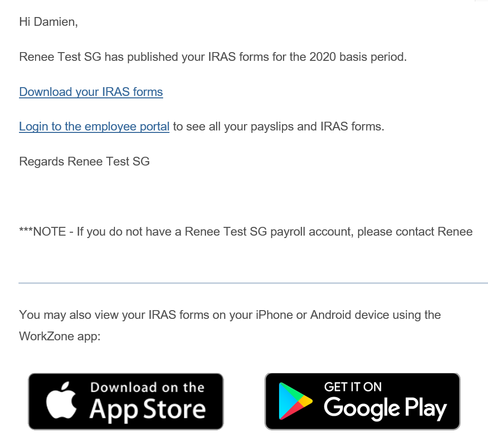 IRAS Forms – Your Payroll (SG)