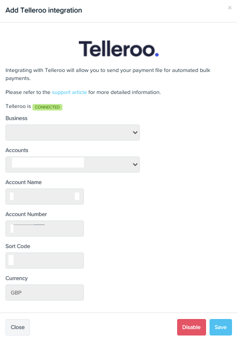 Connecting Payroll with Telleroo – Your Payroll (UK)