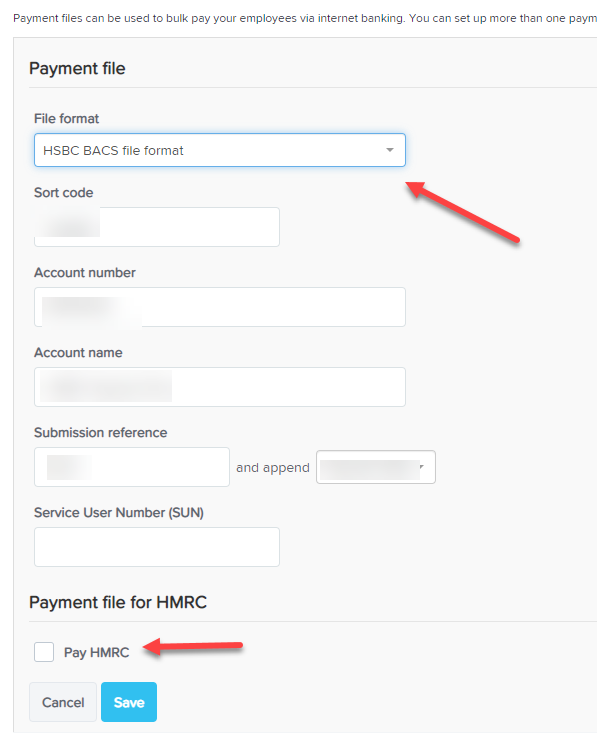 HMRC Payment File – Your Payroll (UK)