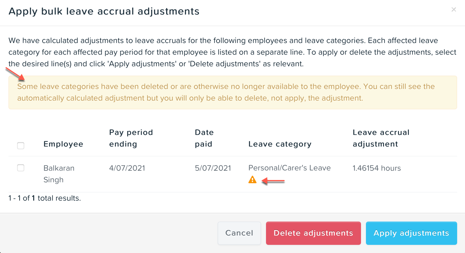 Leave Accrual Adjustment Tool – Your Payroll (AU)