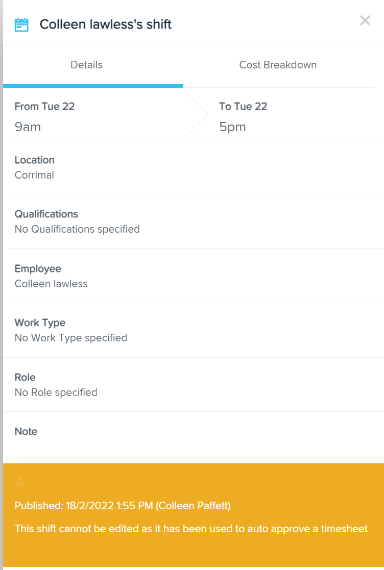 Automatically approving timesheets that match the roster – Your Payroll ...