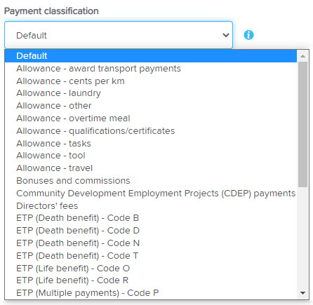 Configuring Allowances settings – Your Payroll (AU)