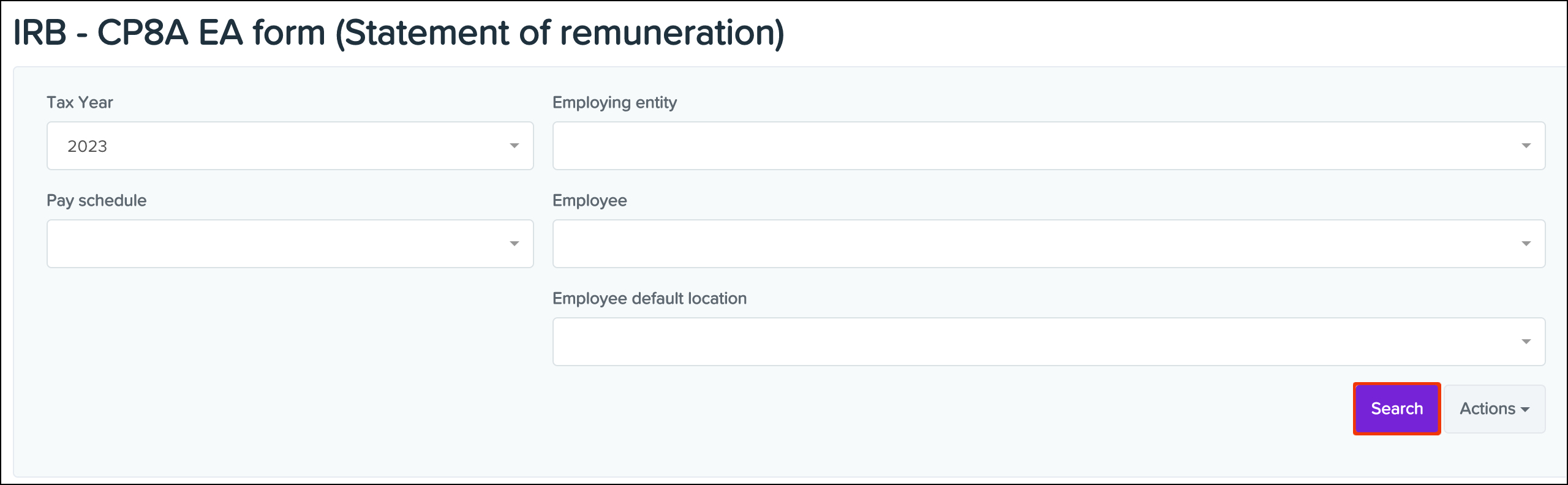 EA Form Report – Your Payroll (MY)