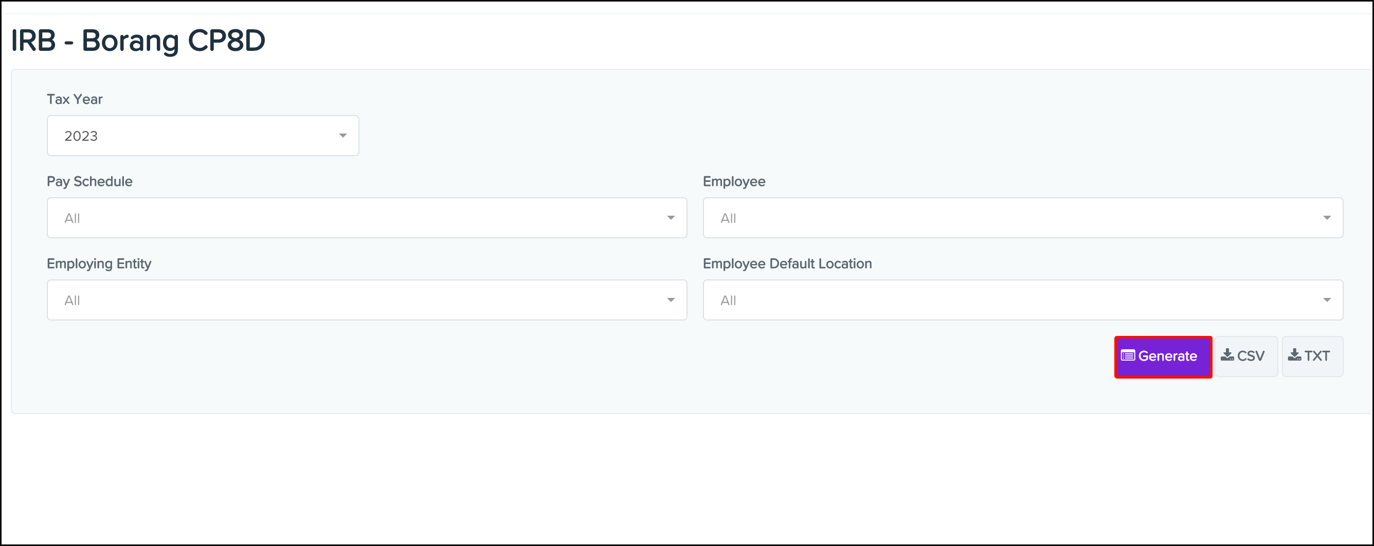 Generate Form E and Borang CP8D – Your Payroll (MY)