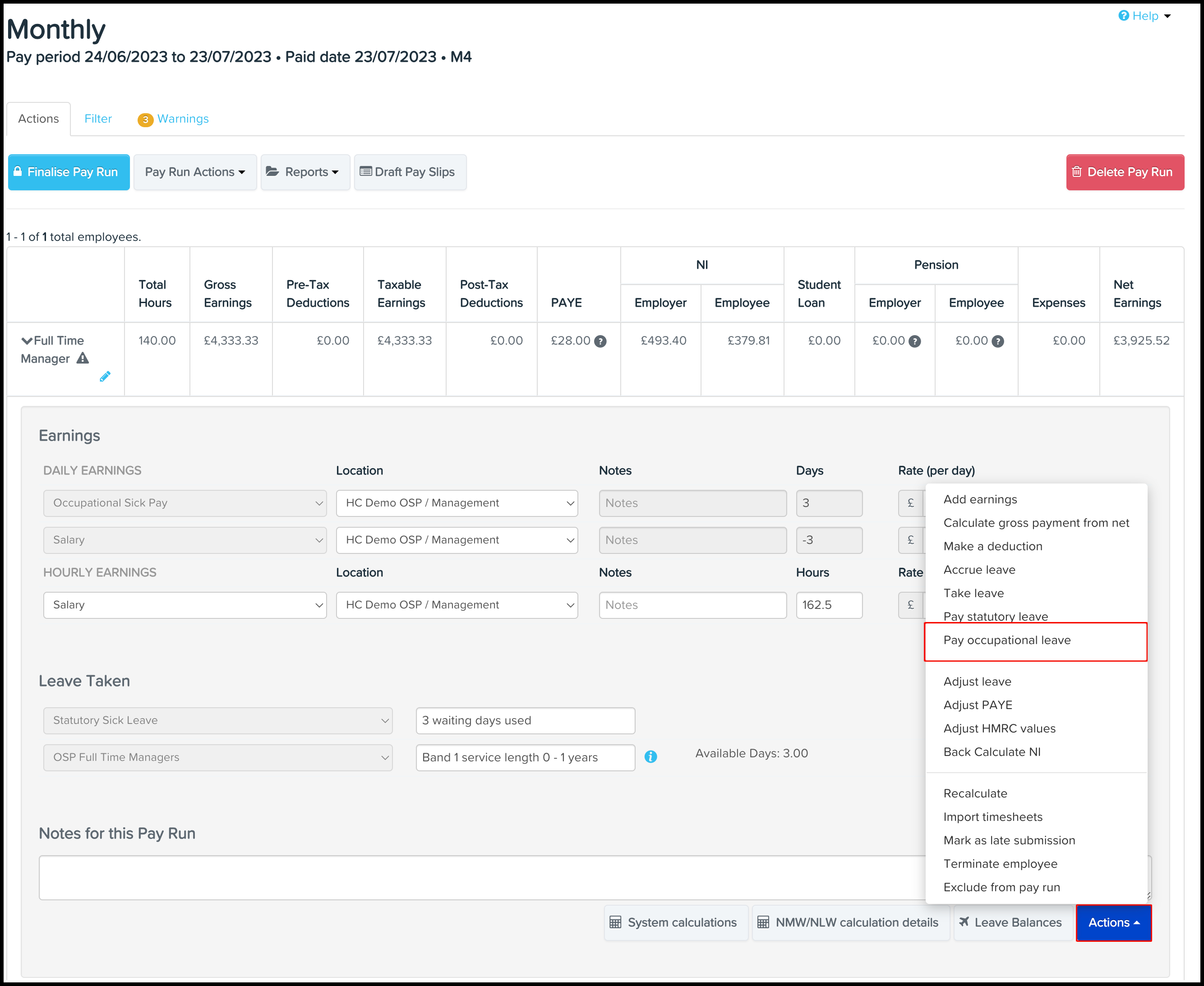 Occupational Sick Pay – Your Payroll (UK)