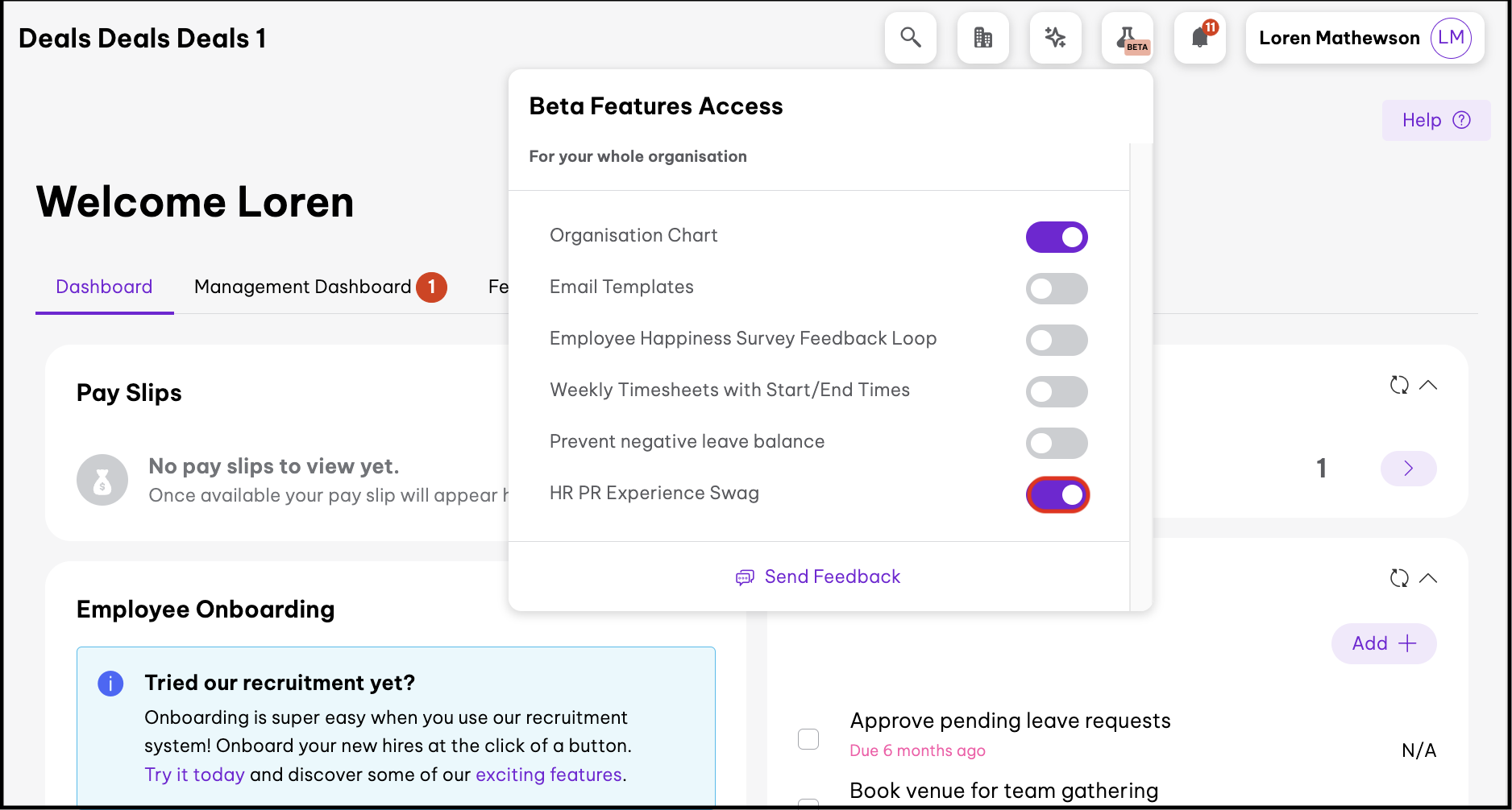 Configuring open beta to access WorkZone features in Employment Hero ...