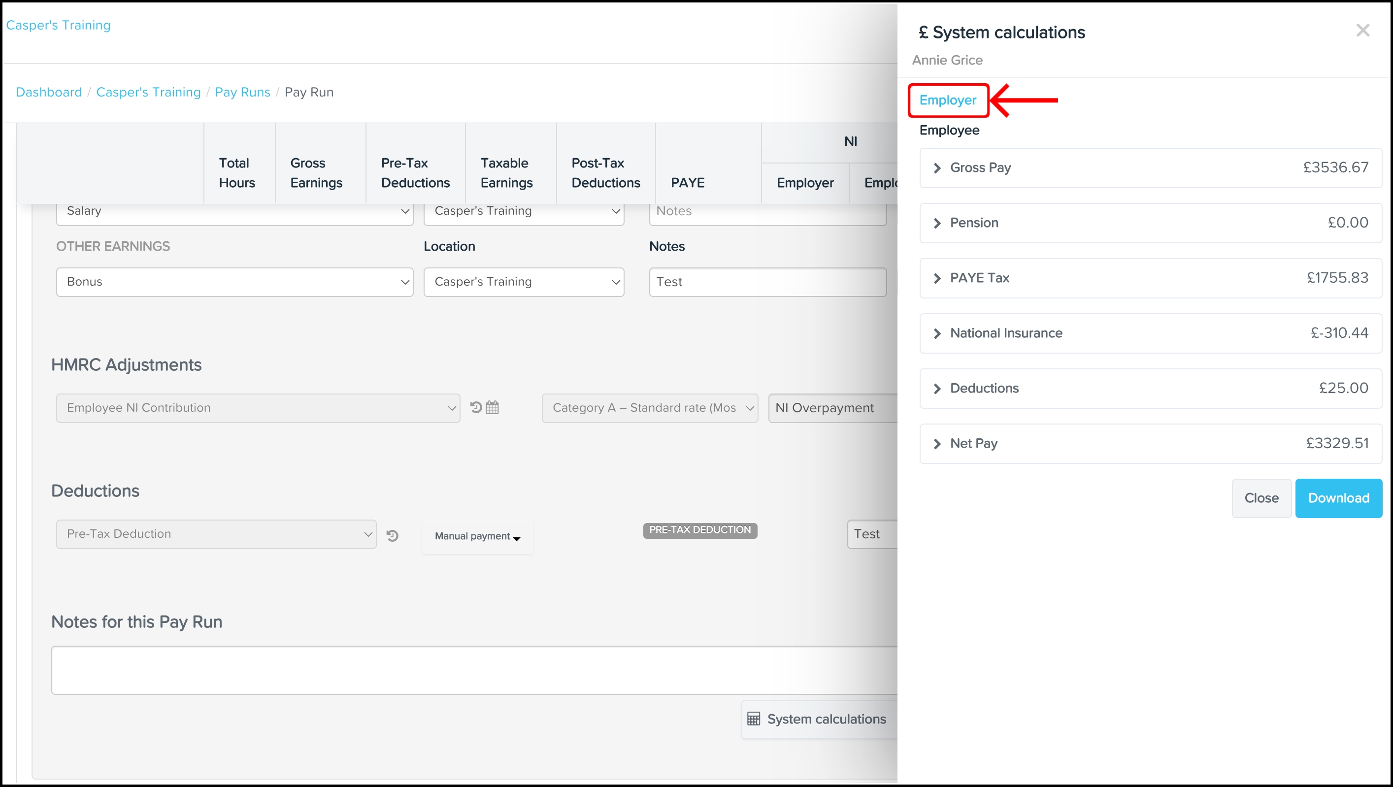 System Calculations – Your Payroll (UK)
